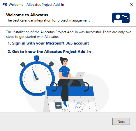 Get Microsoft Project Add-In to sync with Outlook and Teams | Allocatus